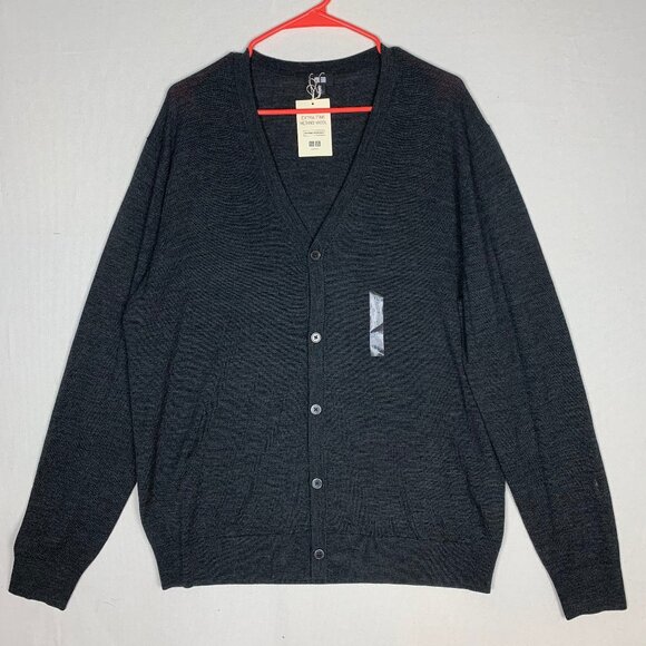 Uniqlo | Sweaters | Uniqlo Mens Extra Fine Merino Wool Cardigan Xl ...
